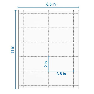 MaxGear Business Cards 200 Printable Business Cards, Business Card Paper Compatible with Laser & Inkjet Printer, Double-sided Printing, Heavyweight, Matte White Paper, 10 Cards/Sheet, 3.5" x 2" (8871)