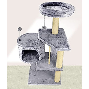 TINWEIUS 01A Cat Tree Scratching Toy Activity Centre Cat Tower Furniture Scratching Post