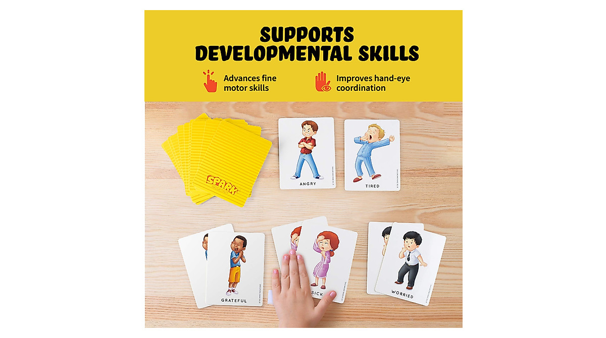 Feelings and Emotions Flash Cards for Kids | Social Skills & Therapy Games