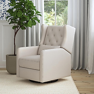DaVinci Everly Recliner and Swivel Glider in Performance Cream Eco-Weave, GREENGUARD Gold Certified