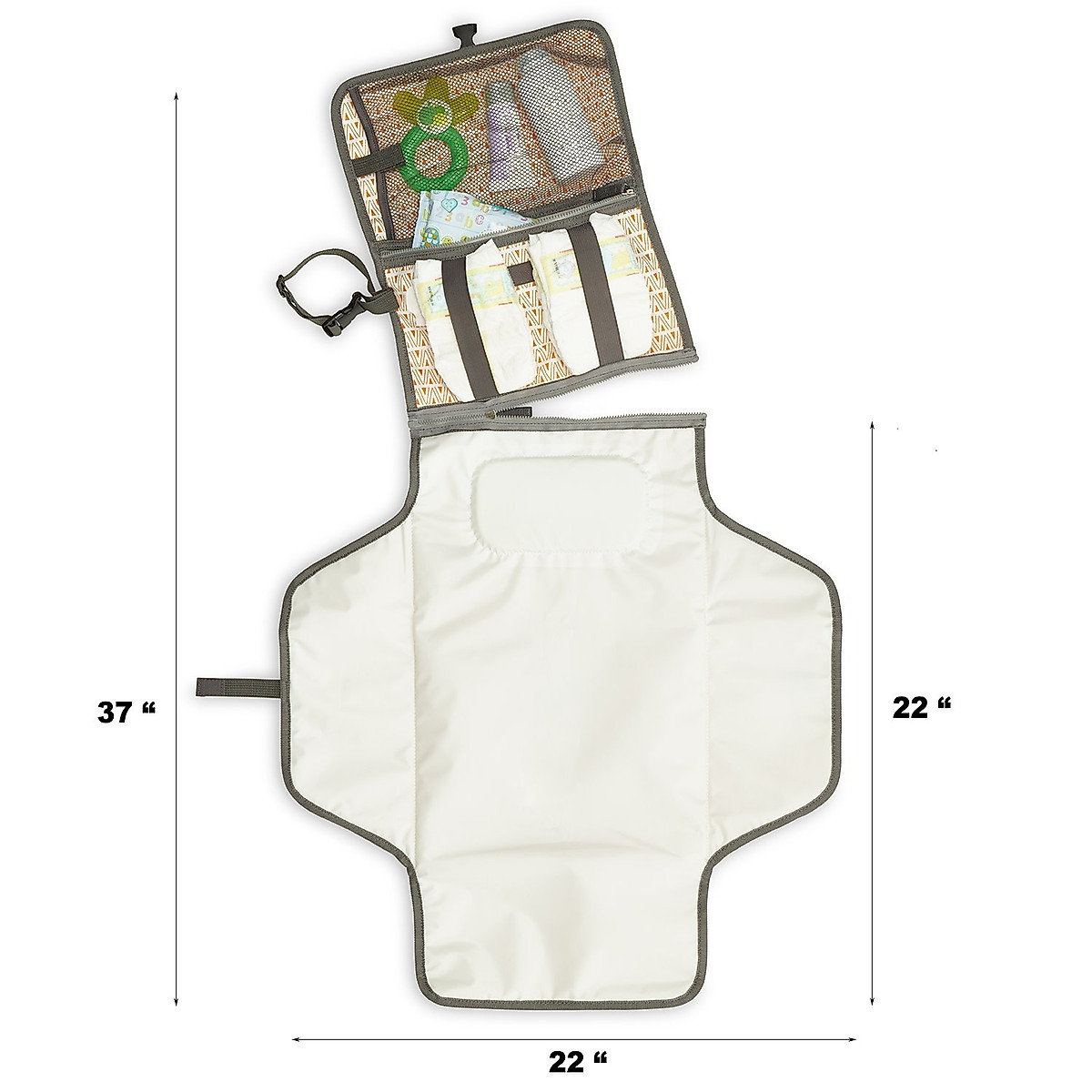 ThinkVivo Diaper Changing Pad, Portable Changing Station with Waterproof Folding Mat, Baby Changing Kit, Bonus eBook