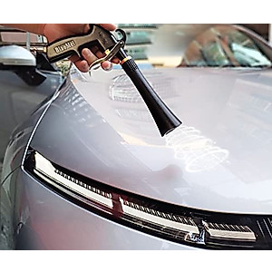 BIAOMEI High Pressure Car Interior Cleaning Gun Automobile Detailing Cleaning Car Detailing Dry Washing Gun with Brush (New ugrade Aluminum Tube Rotate), z-014