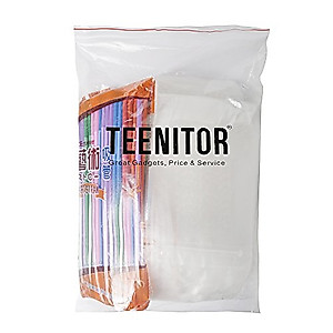 Teenitor 100 Drink Pouches Bags with 100 Disposable Plastic Straws, Smoothies Protein Shakes Juices Drink Bags Bags, Stand up Drink Container Non-Toxic16oz