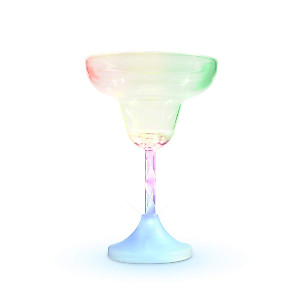 Light Up Margarita Glasses with Color Changing LED Lights (Set of 4)