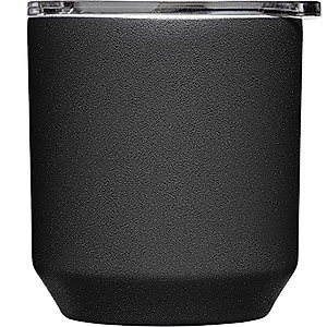 CamelBak Horizon 10 oz Rocks Tumbler - Cocktail Glass - Insulated Stainless Steel - Tri-Mode Lid, Black