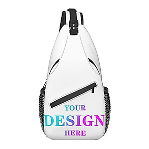 Custom Sling Backpack Personalized Crossbody Sling Bags Leisure Sports Outdoor Custom Bag For Men Backpack Optional Color Add Your Text/Logo Here