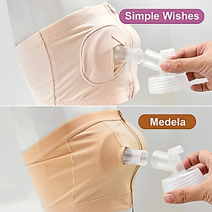 Maymom Pump Parts Compatible with Spectra S2 Accessories Spectra S1, Two-Piece Flange 28mm(Separable Shield and Connector) Not Original Spectra Pump Parts Spectra Flange Spectra Bottle Spectra Valve