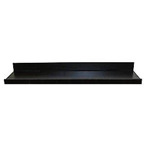 PARREN Shelves Rectangle Wood Wall Mounted Long Floating Picture Ledge Shelf, One, 72Wx4.5Dx3.5H, Black