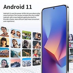 M13 Pro Plus Cell Phone, for Android 11 Unlocked Smartphone with, 4G Unlocked Phones, 6GB 64GB ROM, 6.53 HD Display, 8MP 21MP Dual Camera, Dual SIM, 4500mAh Battery