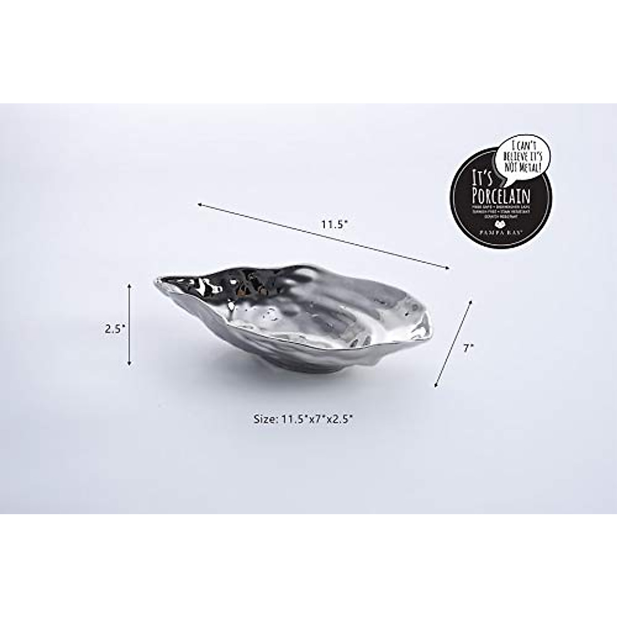 Pampa Bay Porcelain Medium Oyster Bowl