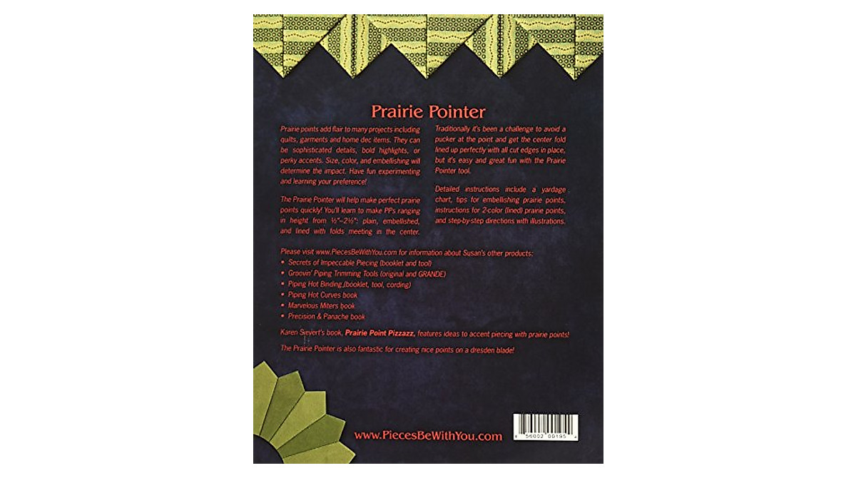 Prairie Pointer Pressing Tool for Perfect Quilting Edges