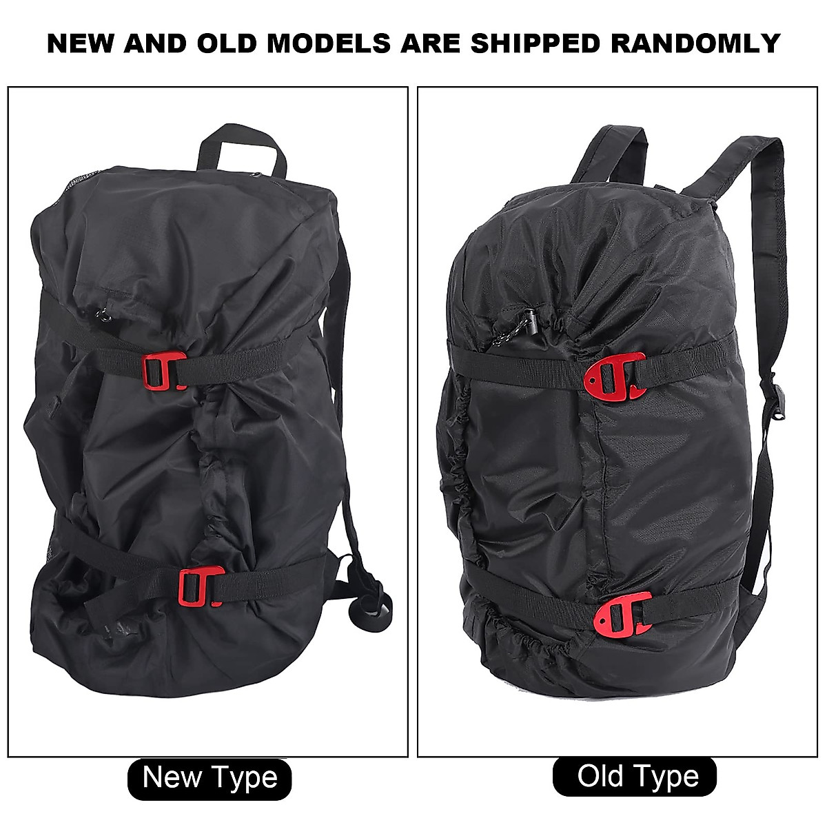 Alomejor Rock Climbing Bag Foldable Water proof Rock Climbing Bag Mountaineering Shoulder Backpack for Outdoor Camping Hiking(22 * 22 * 5cm Black)