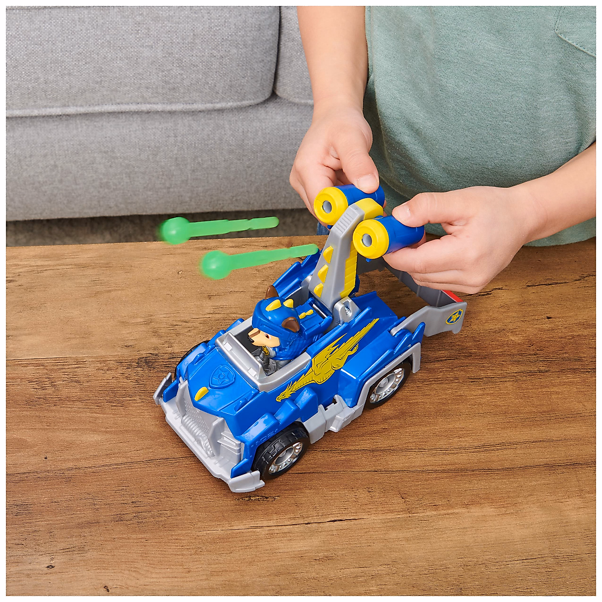 Paw Patrol, Rescue Knights Chase Transforming Toy Car with Collectible Action Figure, Kids Toys for Ages 3 and up