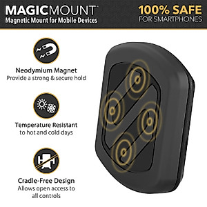 Scosche MAGDGPS MagicMount Universal Magnetic Mount Holder for Mobile Devices, Black