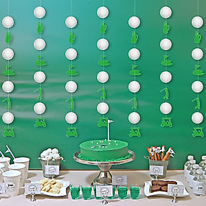Golf Party Decorations Golf Ball Cart Hanging Garland Golf Birthday Party Decorations Golf Themed Birthday Baby Shower Party Decorations(7Pcs)