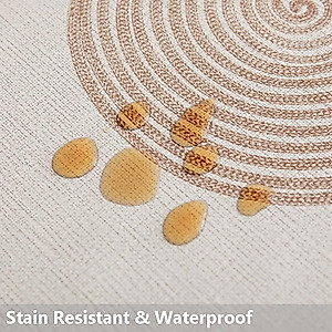 TruDelve Heavy Duty Vinyl Table Cloth Plastic Table Cloth for Kitchen Dining Table Wipeable PVC Waterproof Tablecloth for Rectangle Table(54"x72",Geometry)