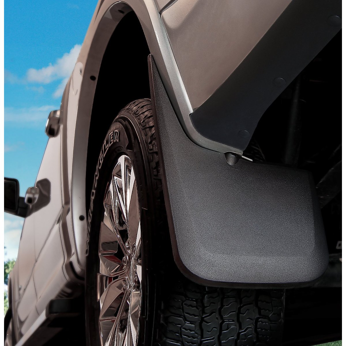 Husky Liners Mud Guards | Dually Rear Mud Guards - Black | 57841 | Fits 2007-2014 Chevrolet Silverado/GMC Sierra 3500 w/ Dual Rear Wheels 2 Pcs