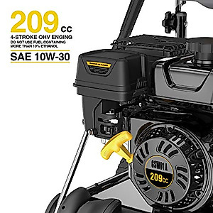 High Power Gas Pressure Washer, 3200PSI at 2.4GPM Power Washer, 25-feet Hose, Portable, Stable，Industrial Style.Black