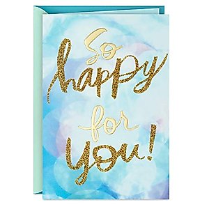 Hallmark 0399RZB1281 Congratulations Greeting Card (So Happy for You)