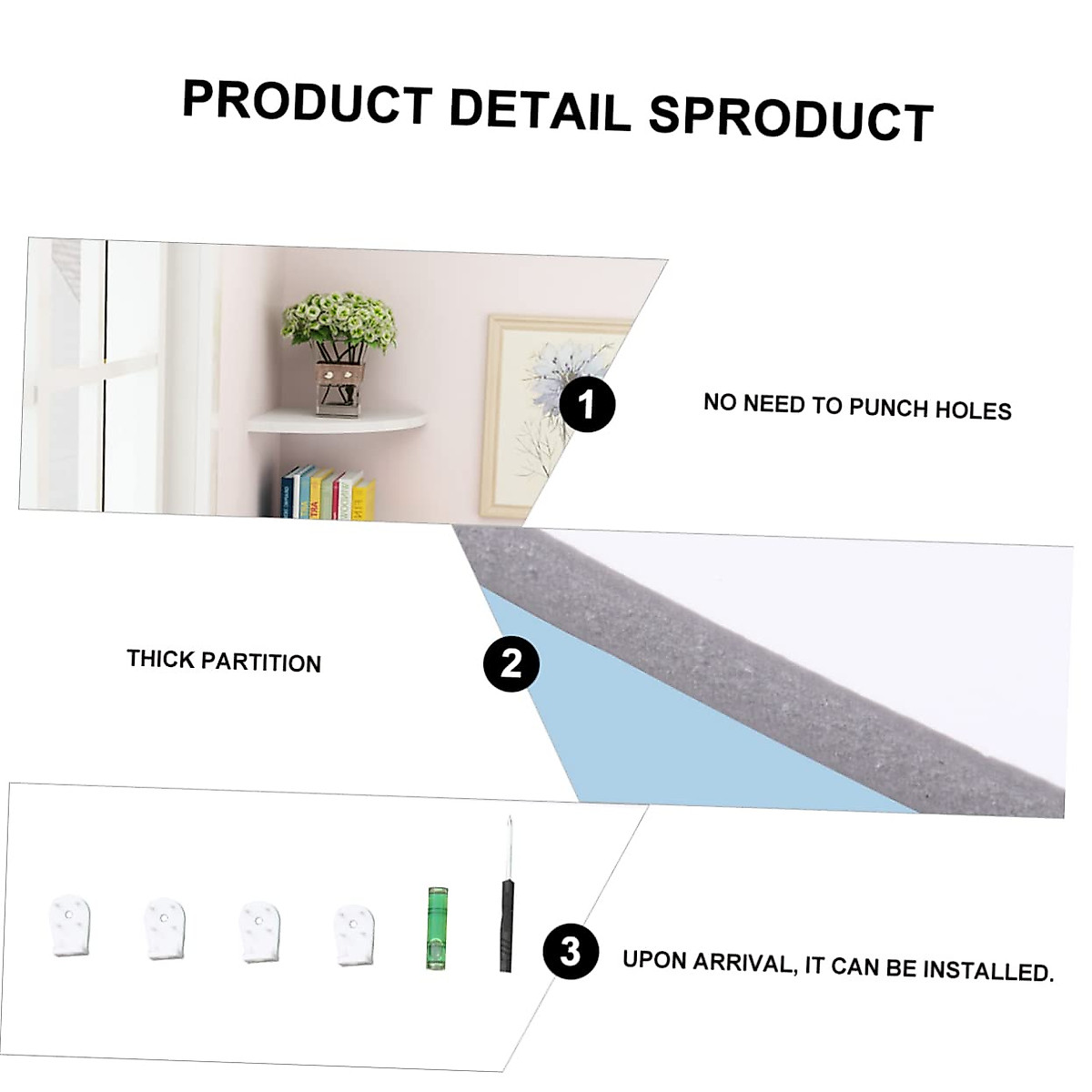 Garneck Wall Storage Rack Bathroom Shelves Wall Corner Storage Holder Floating Shelves Bathroom Display Shelf Bathroom Shelf Wall Shelf Triangle Fan Shaped Rack Sector Wall Bracket White