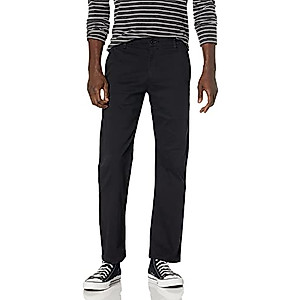 Dockers Men's Easy Stretch Khakis, Relaxed Fit, Black, 36W x 30L