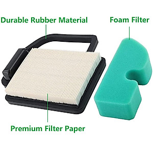 Annolai LTX 1040 LTX 1045 Air Filter for Kohler 20 083 02 20-083-02-S 20 083 06-S SV470 SV480 SV530 SV540 SV590 SV600 SV610 Cub Cadet LT1042 LT1045 LTX1040 LTX1042 LTX1045 RZT42 Lawn Mower, Pack of 2