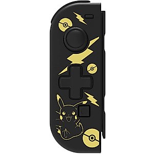 Hori Nintendo Switch D-Pad Controller (L) (Pokemon: Black & Gold Pikachu) By - Officially Licensed By Nintendo and the Pokemon Company International - Nintendo Switch