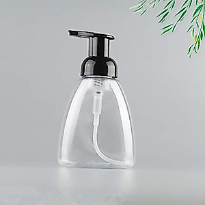 FKJLUN Soap Dispenser Pump 1PCS 300ML Clear Foaming Bottle Foaming Soap Dispenser Pump Soap Mousses Liquid Dispenser Shampoo Lotion Shower Gel Foam Bottles Hand Lotion Bottle (Color : Transparent)