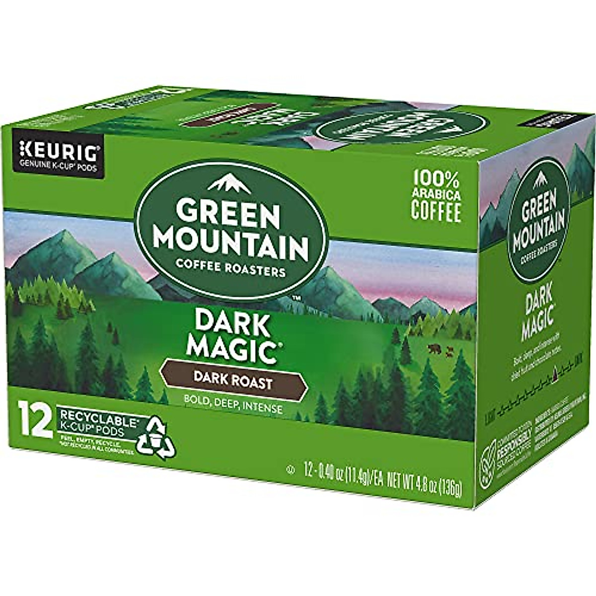 Green Mountain K-Cups Dark Magic, 0.4 ounce, 12 count