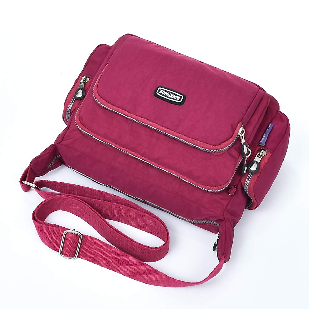 MINTEGRA Crossbody Bag for Women Anti-theft RFID Card Slot Multi Pocket Shoulder Bag Nylon Lightweight Messenger Bag