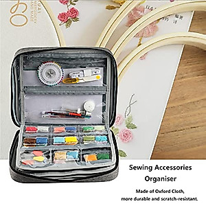 CUIFATI Oxford Storage Bag, Sewing Organizer Storage, Small Size, Easy to Carry and Store, Gift for Sewing Lovers, Frequent Travelers in Christmas, Holidays