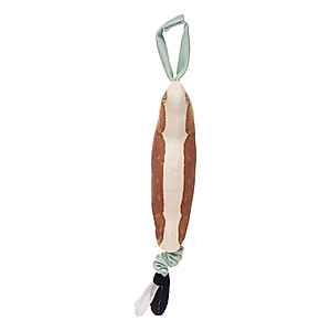 Manhattan Toy Bumble Bear Baby Travel Toy with Jiggle Pull, Crinkle Fabric and Adjustable Loop for Carriers and Cribs