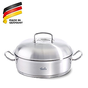 Fissler Original-Profi Collection 2019 Stainless Steel Round Roaster with Lid, 5.1 Quart