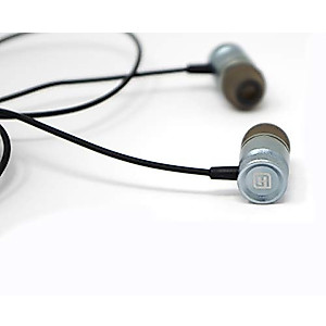 ElloGear EG11BS Stereo Earbuds 3.5mm with Noise Isolating Technology, Microphone and Volume Control - Clarity and Bass Performance – (Blue/Black)