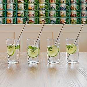 Youngever 9 Pack 9-ounce Plastic Drinking Tumblers, Plastic Glasses, Reusable Plastic Cups, Unbreakable Glasses, Drinking Glasses