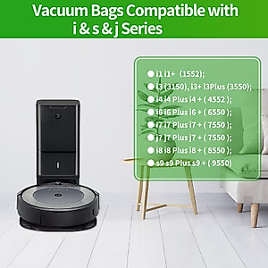 VBN 12 Pack Replacement Roomba Vacuum Bags, Compatible with iRobot Roomba i7, i7+, i3, i3+, i1+, i4, i4+, i6, i6+, i8, i8+, j7, j7+, s9, s9+ Plus, i & s & j Series Automatic Dirt Disposal Bags