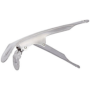 New Star Foodservice 50479 Deep Pizza Tray Pan Gripper Holder, 8", Silver