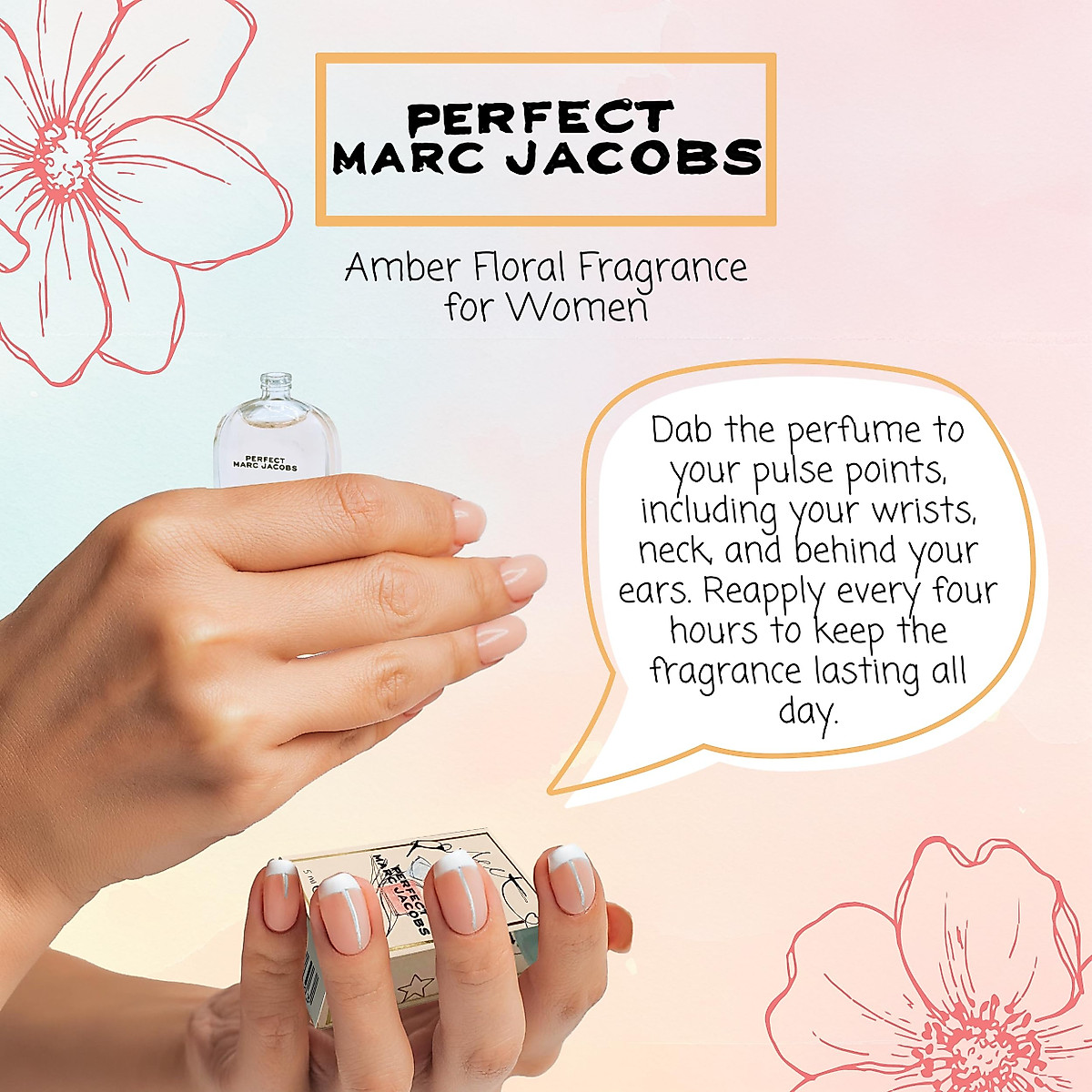 Marc Jacobs Perfect Eau de Parfum Mini Splash, 0.16 Ounce