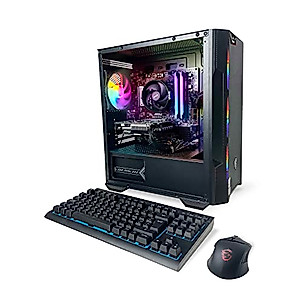 NSX Gaming PC Desktop – AMD Ryzen 5 5500 3.6 GHz, GTX 1650 D6 Ventus XS, 512GB M2 NVME, RGB RAM 16G DDR4 3600, 650W 80PLUS Bronze PSU, Windows 11 Home 64-bit Built in USA