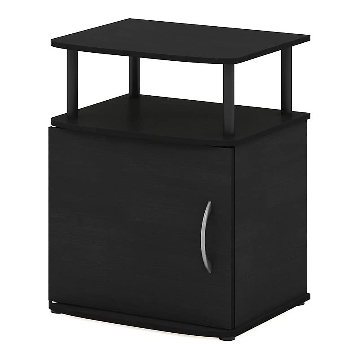 Furinno Jaya End Table, One, Black Wood & Simplistic Set of 2 End Table, Espresso/Black