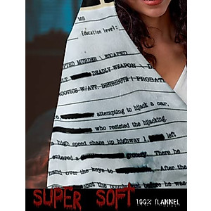 InnoBeta True Crime Gifts, True Crime Blanket, This is My True Crime Watching Blanket, Criminal Record, Gift for True Crime Lovers, Crime Scene Lovers, Women, Men, Soft Throw Blanket 50"x65"