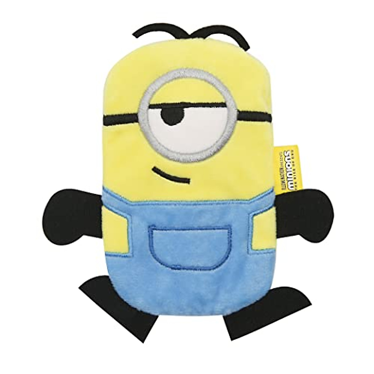 Minions: The Rise of Gru Stuart Plush Flat Crinkle Dog Toy | No Stuffing Dog Toy| Gifts Fans and Their Pets | Officially Licensed Pet Product from Universal Studios
