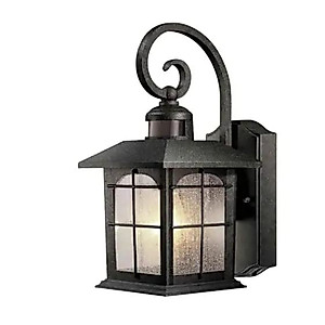 Home Decorators Collection Aged Iron Motion Sensing Outdoor LED Wall Lantern