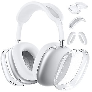Aiaabq for AirPods Max case Cover,Anti-Scratch Ear Pad Case Cover/Ear Cups Cover/Headband Cover for AirPods Max. Clear Soft TPU and Silicone,Skin Scratch Proof.