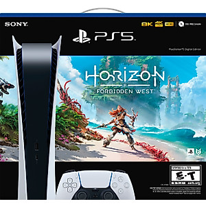 Playstation 5 Digital Edition PS5 Console Horizon Forbidden West Bundle (^Disc Free) - U Deal (Renewed)