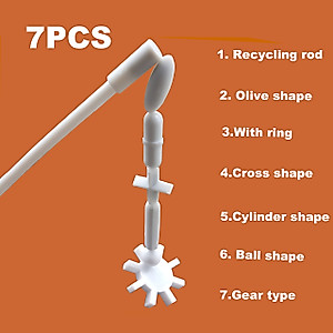 Magnetic Stirrer Stir Bars Mixer Stiring Rod : 6 Shapes + Magnetic Retriever