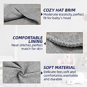 Century Star Cotton Baby Boys Girls Beanie Hat Soft Cute Infant Toddler Kids Beanie Cap Knit Newborn Hats Winter Hat 01Pc Classic Black 0-12 Months