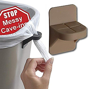 PlasticMill Trash Bags Cinch, Beige, 2 Pack, To Hold Garbage Bags In Place. May not be compatible with some Garbage Can drawers or compacters.