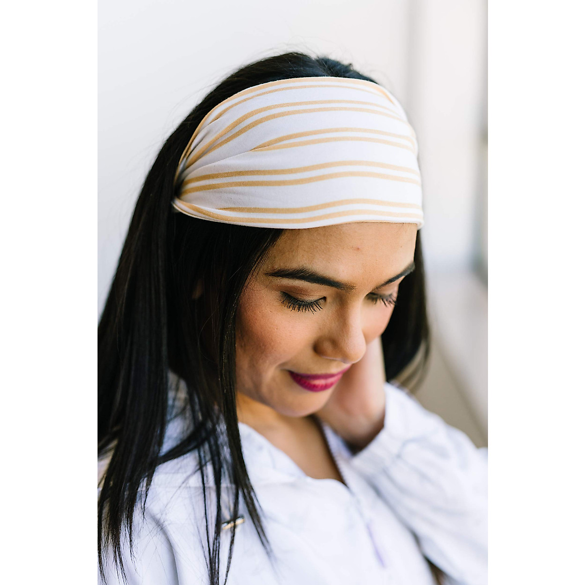 Maven Thread Daisy, Workout Headbands for Women, Wide Headbands for Women, Sports Running Headband for Exercise, Gym hairband Athletic Workouts and Yoga 4" Thick Non Slip Sweatbands for Women 2Pack