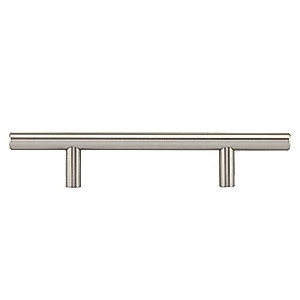 Richelieu Hardware BP30596195 Washington Collection 3 3/4-inch (96 mm) Center-to-Center Brushed Nickel Modern Cabinet and Drawer Bar Pull Handle for Kitchen, Bathroom, and Furniture